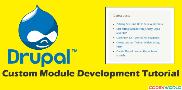 Drupal Custom Module Create Database Table During Installation Codexworld