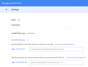 How to Create Google reCAPTCHA API Keys - CodexWorld